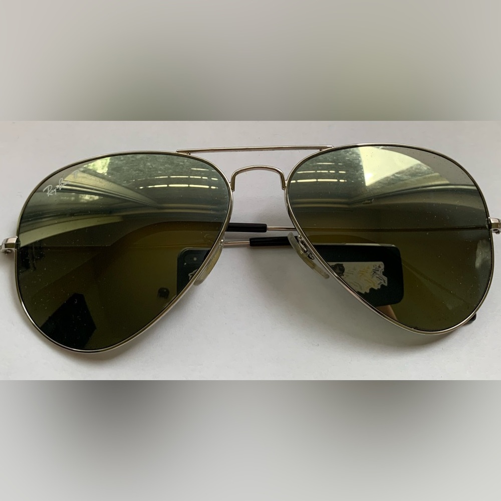 Ray-Ban Aviator Mirror - Silver Frame/Polarized Silve… - Gem